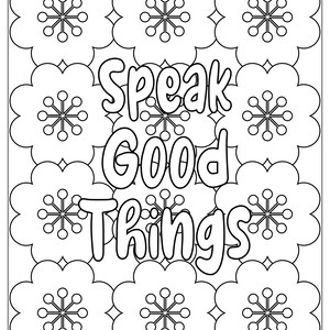 50 Motivational Coloring Pages on A Floral Background of Flowers and ...