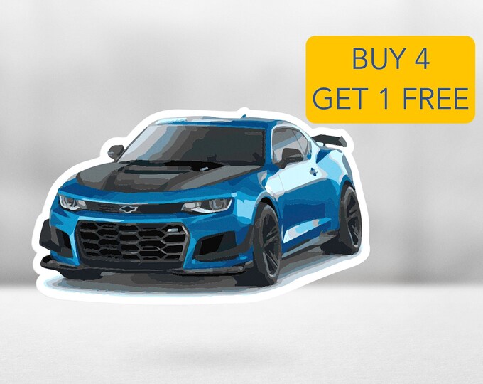 Blue Camaro ZL1 Sticker - Etsy
