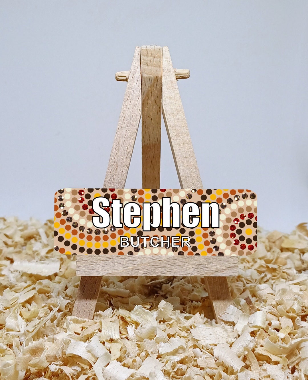 Personalised Aboriginal Name Badge. Pin Backing. Work Name Plate. Name ...