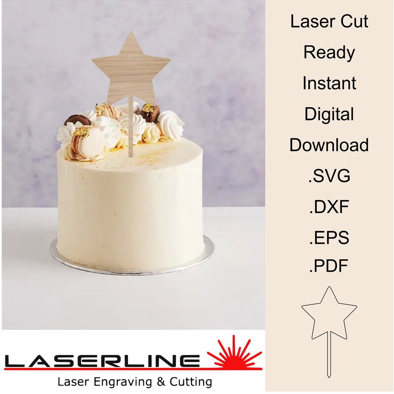 Cake Topper Svg - Etsy