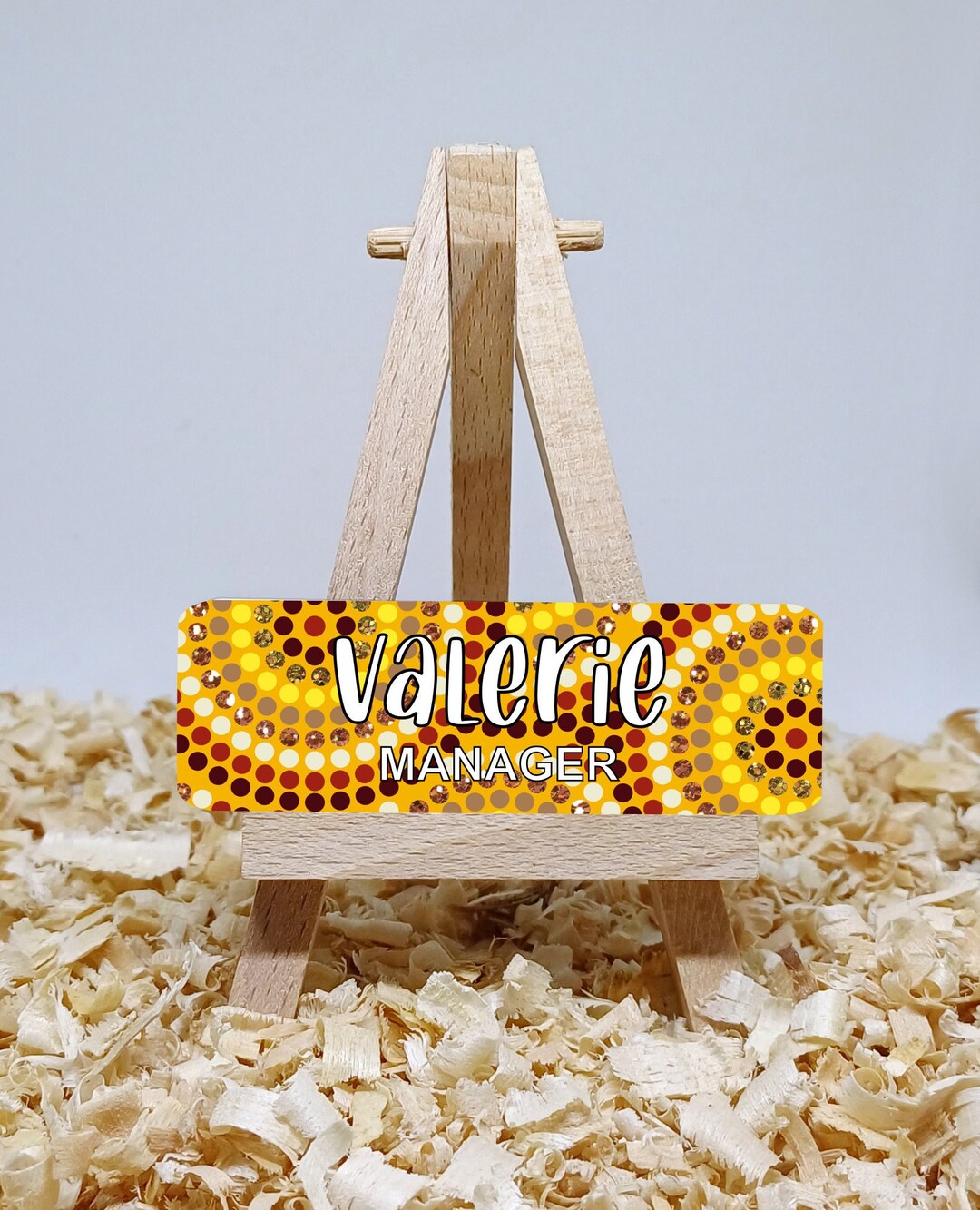 Personalised Aboriginal Name Badge. Pin Backing. Work Name Plate. Name ...