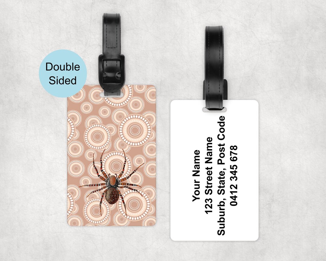 Personalised Aboriginal Luggage Tag Indigenous Luggage Tag Native ...