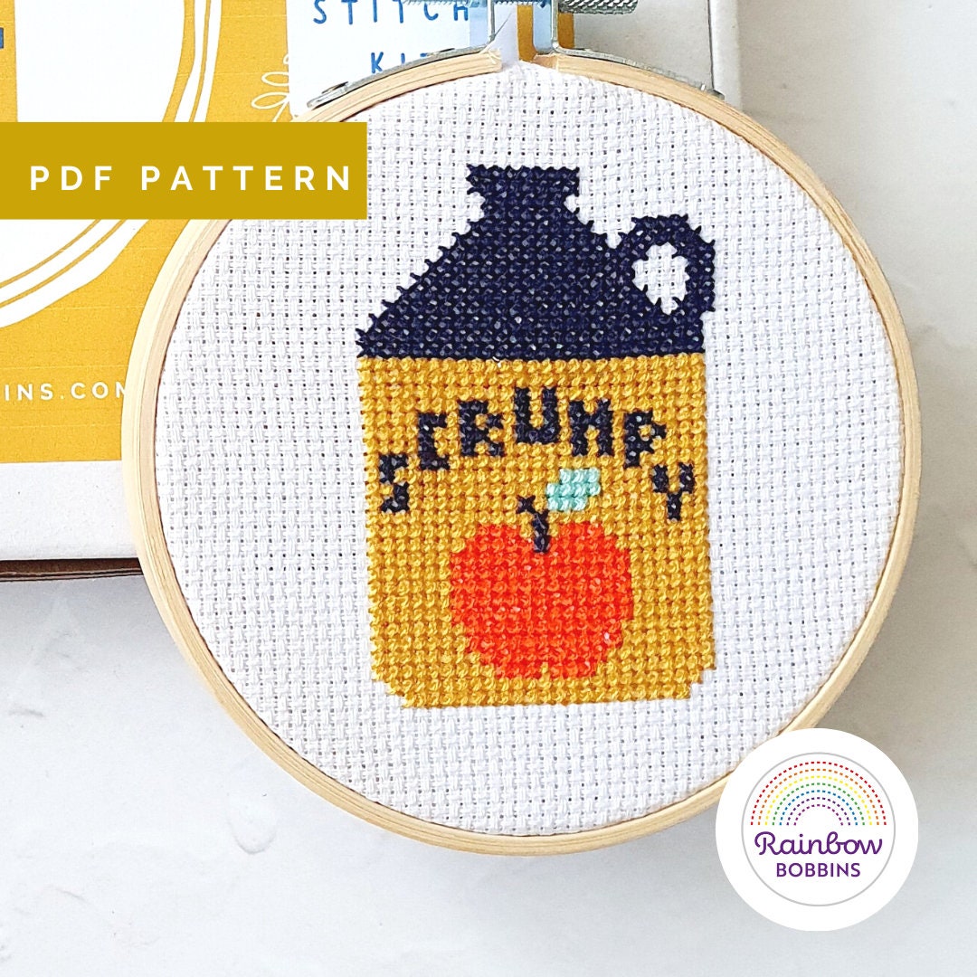 Scrumpy Jug PDF Cross Stitch Pattern - Instant Digital Download Pattern ...