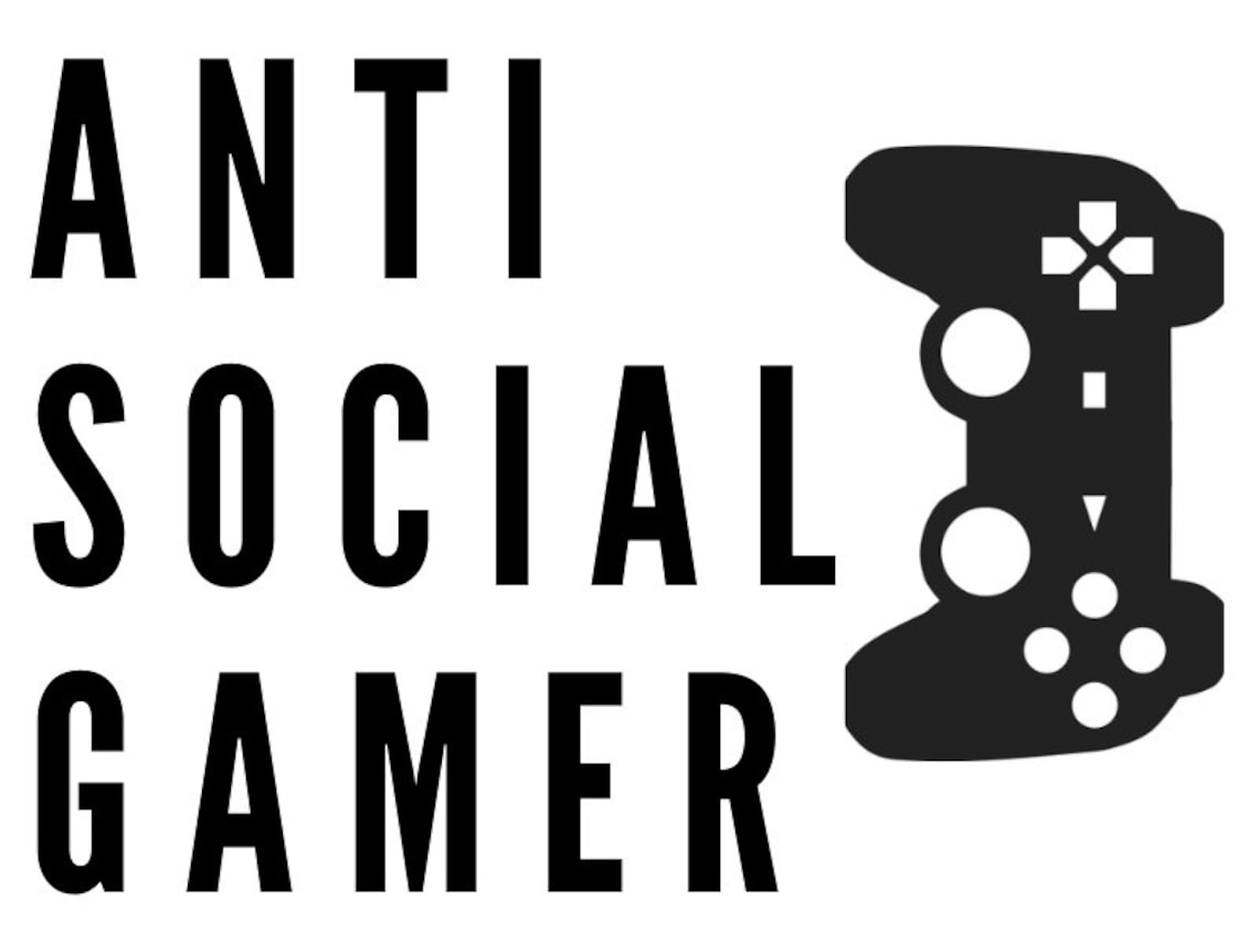 Antisocial Gamer Printable for Crafts. SVG PNG and JPG - Etsy