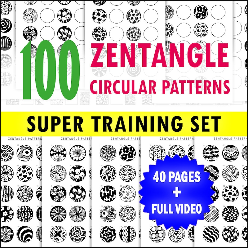 Zentangle Circle Patterns - Etsy