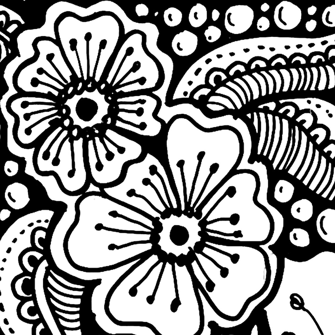 Zentangle Letters, Letter F Zentangle, Zentangle Alphabet, Digital F ...