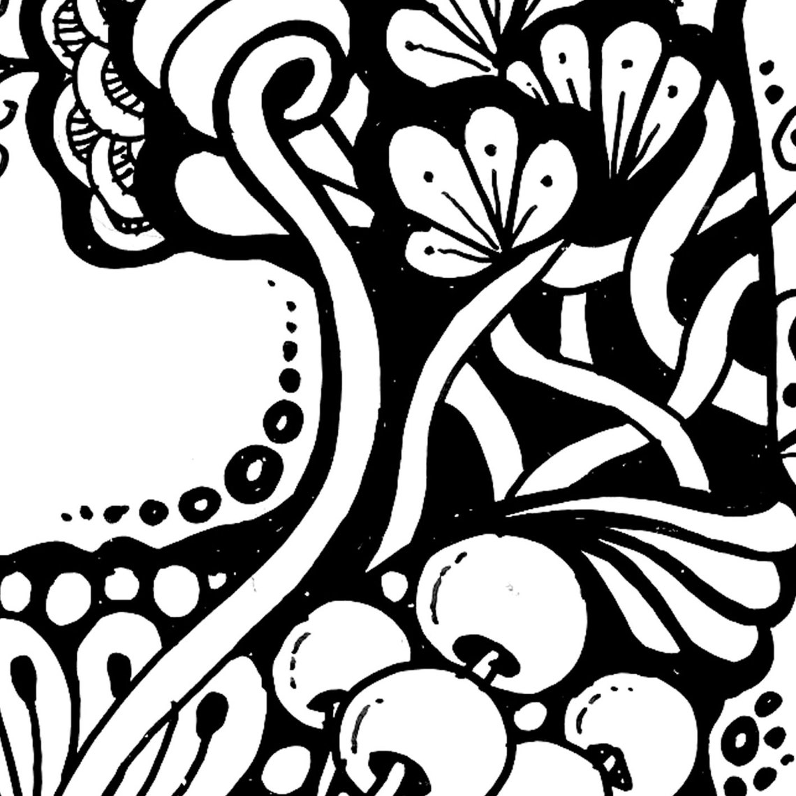 Zentangle Letter G, Zentangle Letters, Alphabet Letter G, Digital ...