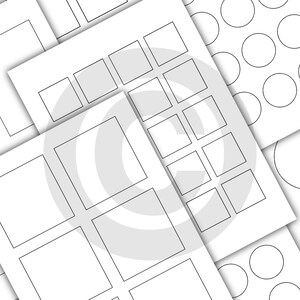 Blank Zentangle Pattern Templates for Beginners - You Can Also Use for ...