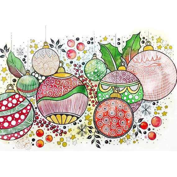 Zentangle Art Christmas