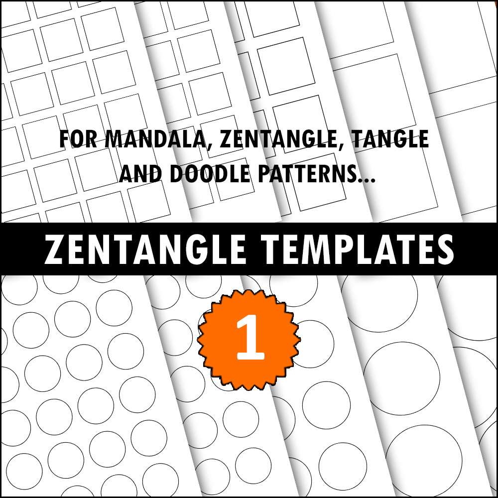Blank Zentangle Pattern Templates for Beginners You Can Also Use for ...