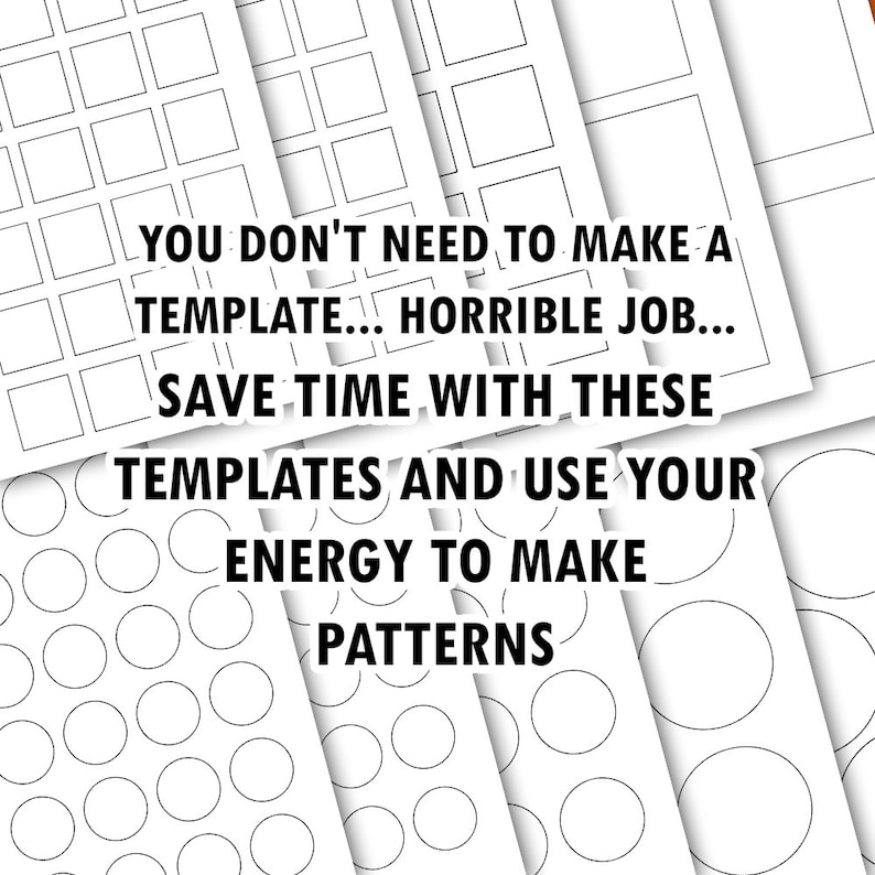 Blank Zentangle Pattern Templates for Beginners - You Can Also Use for ...