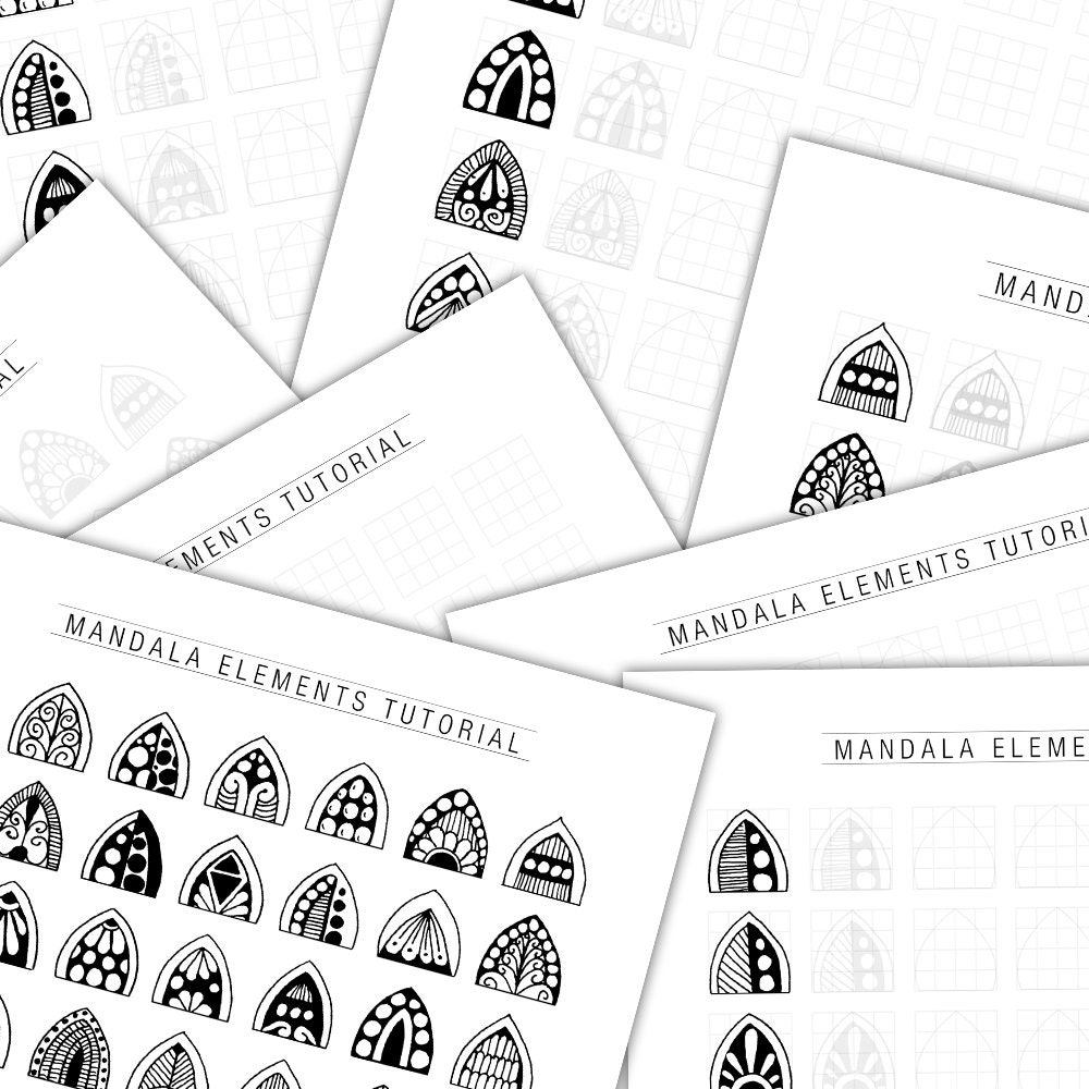 70 Mandala Pattern Training Sheets: A4 Printable (PDF) - Etsy