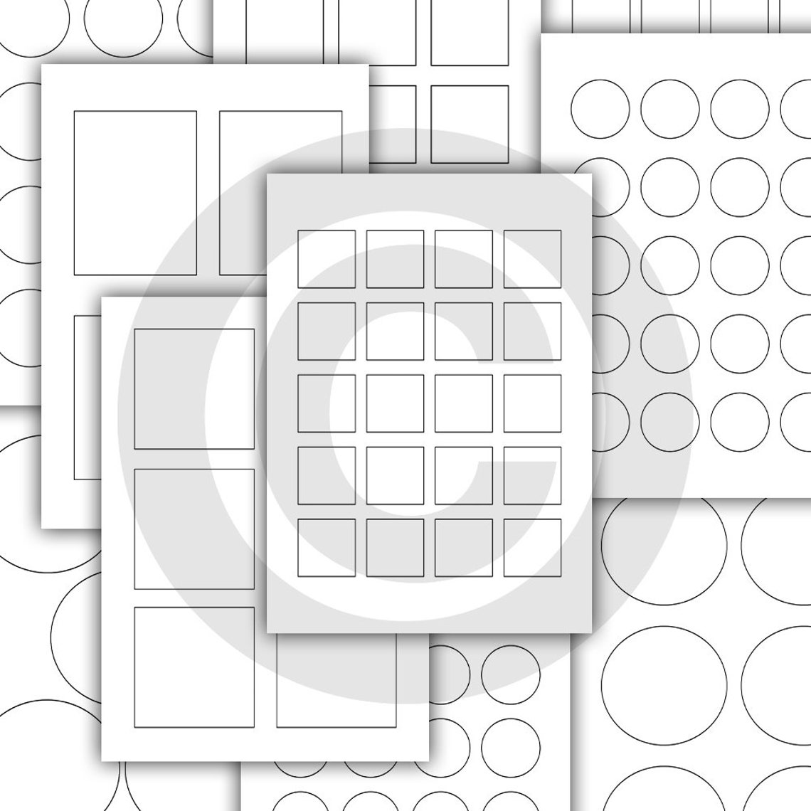 Blank Zentangle Pattern Templates for Beginners You Can Also Use for ...