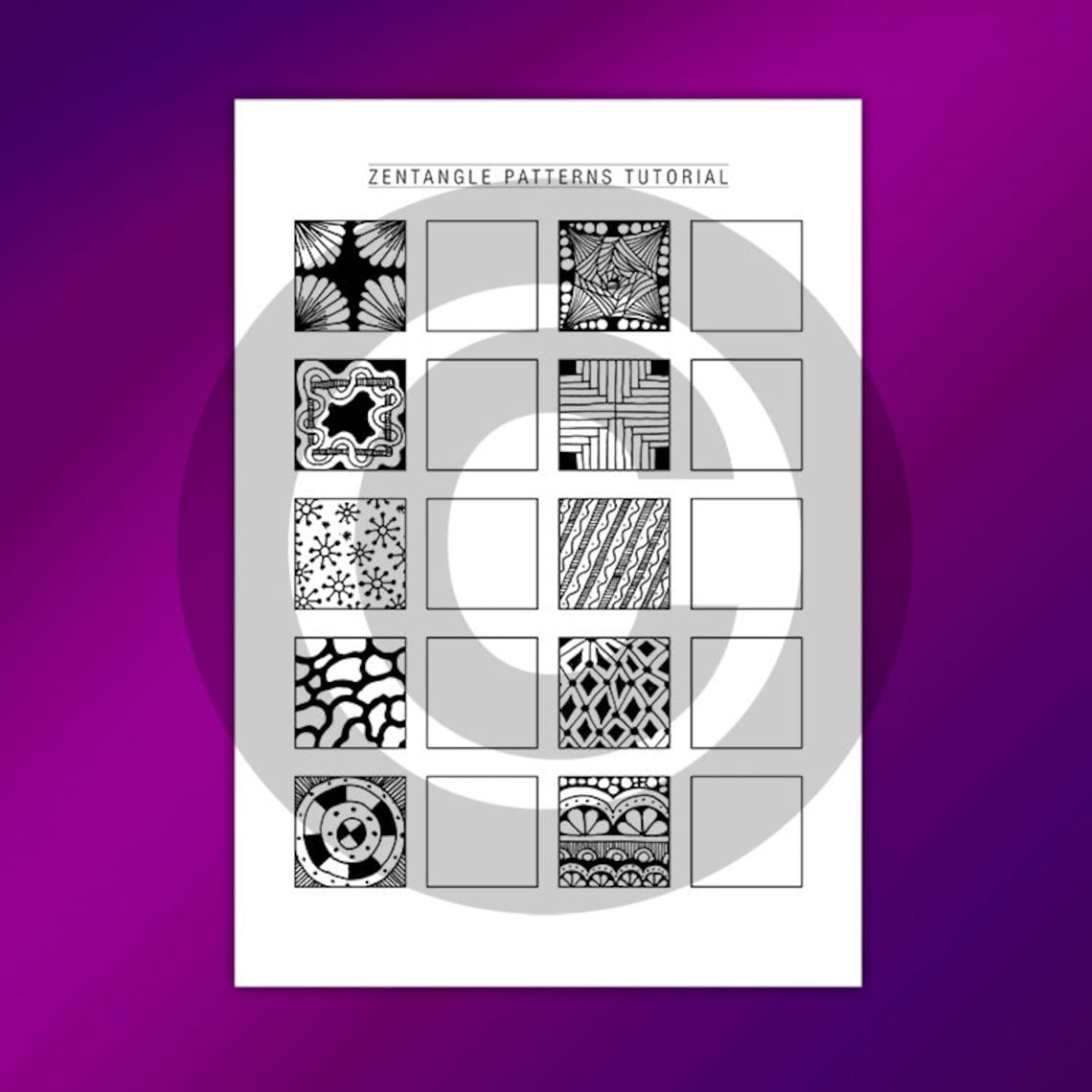 Creative Zentangle Stencil Set , Starter Kit for Zentangle Art - Etsy