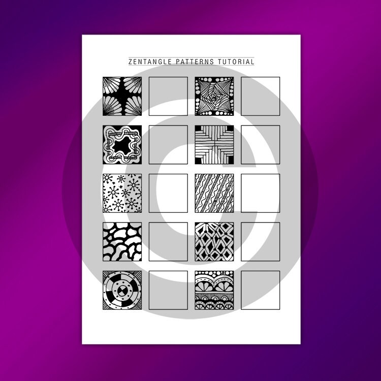 Creative Zentangle Stencil Set , Starter Kit for Zentangle Art - Etsy