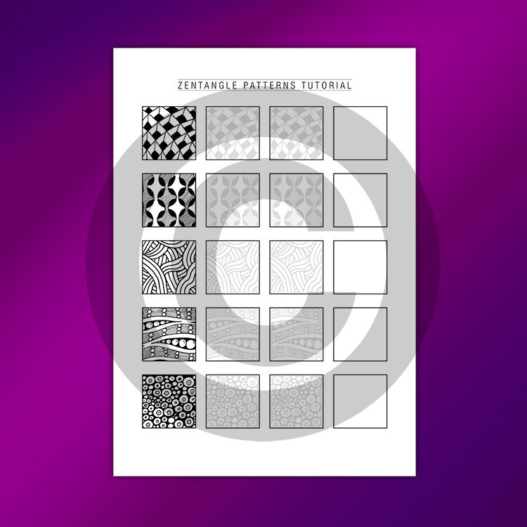 Creative Zentangle Stencil Set , Starter Kit for Zentangle Art - Etsy
