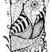 Zentangle Letter I, Zentangle Alphabet Letter I, Digital Letter I Jpg ...