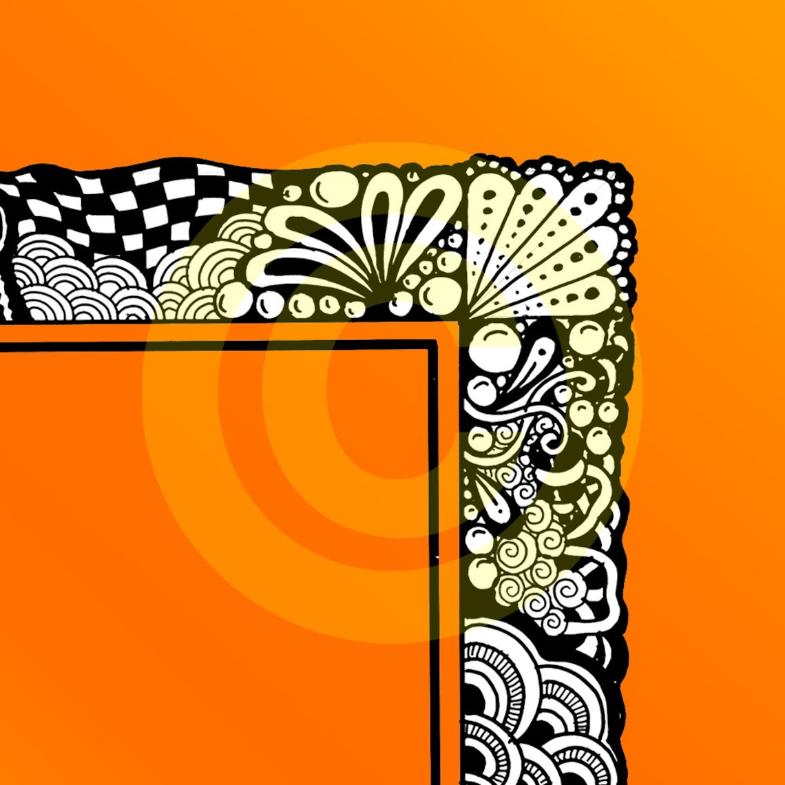 Zentangle Frame Zentangle Picture Frame Zentangle Frame Templates ...