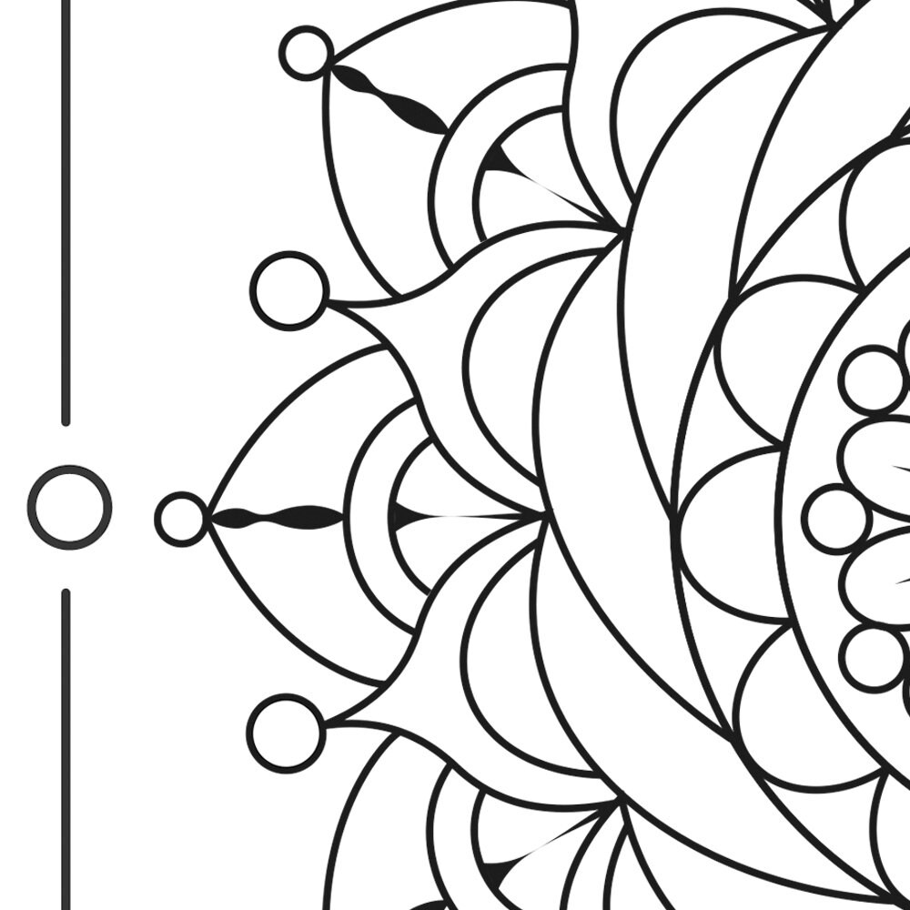 Calming Mandala Pattern: Zen Coloring Page to Discover Spiritual Peace ...
