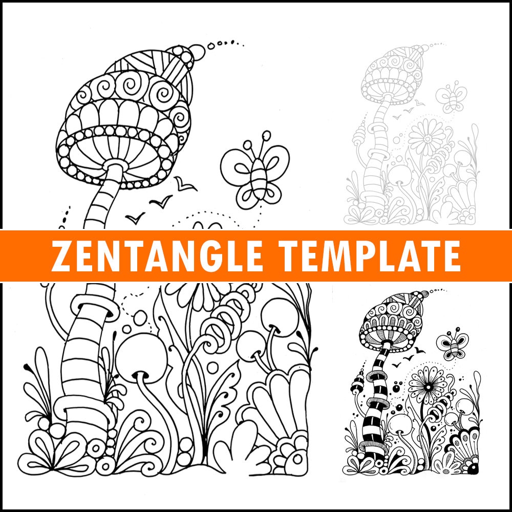 Zentangle Templates Creativity Flow., Zentangle Art, Zentangle