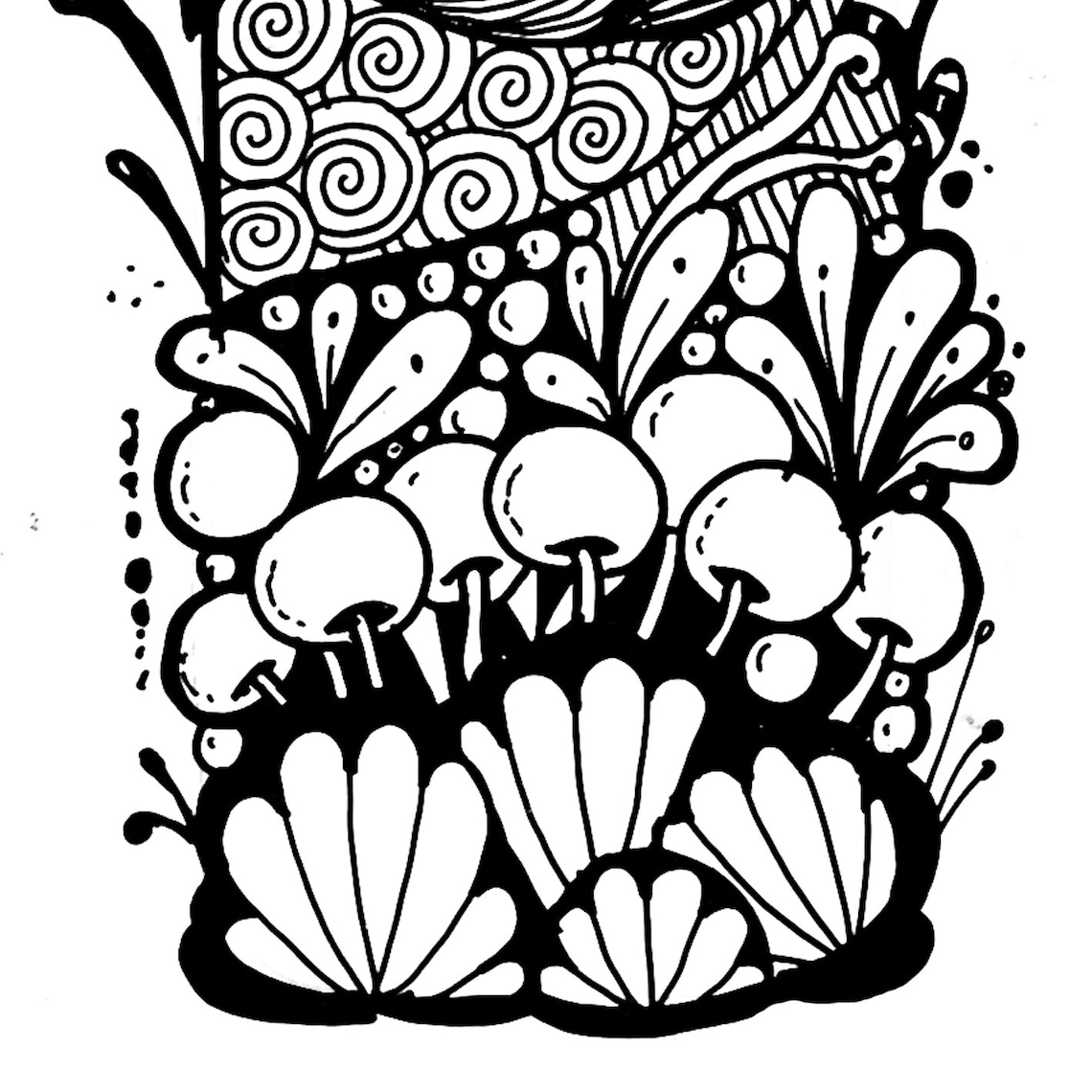 Zentangle Letter I, Zentangle Alphabet Letter I, Digital Letter I Jpg ...