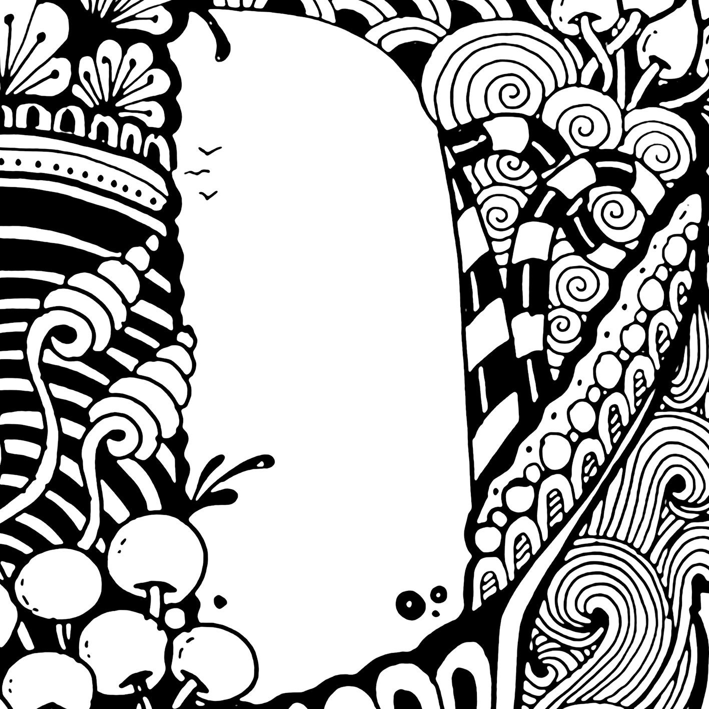 Zentangle Alphabet Letter D , Zentangle Art , Zentangle Letter for ...