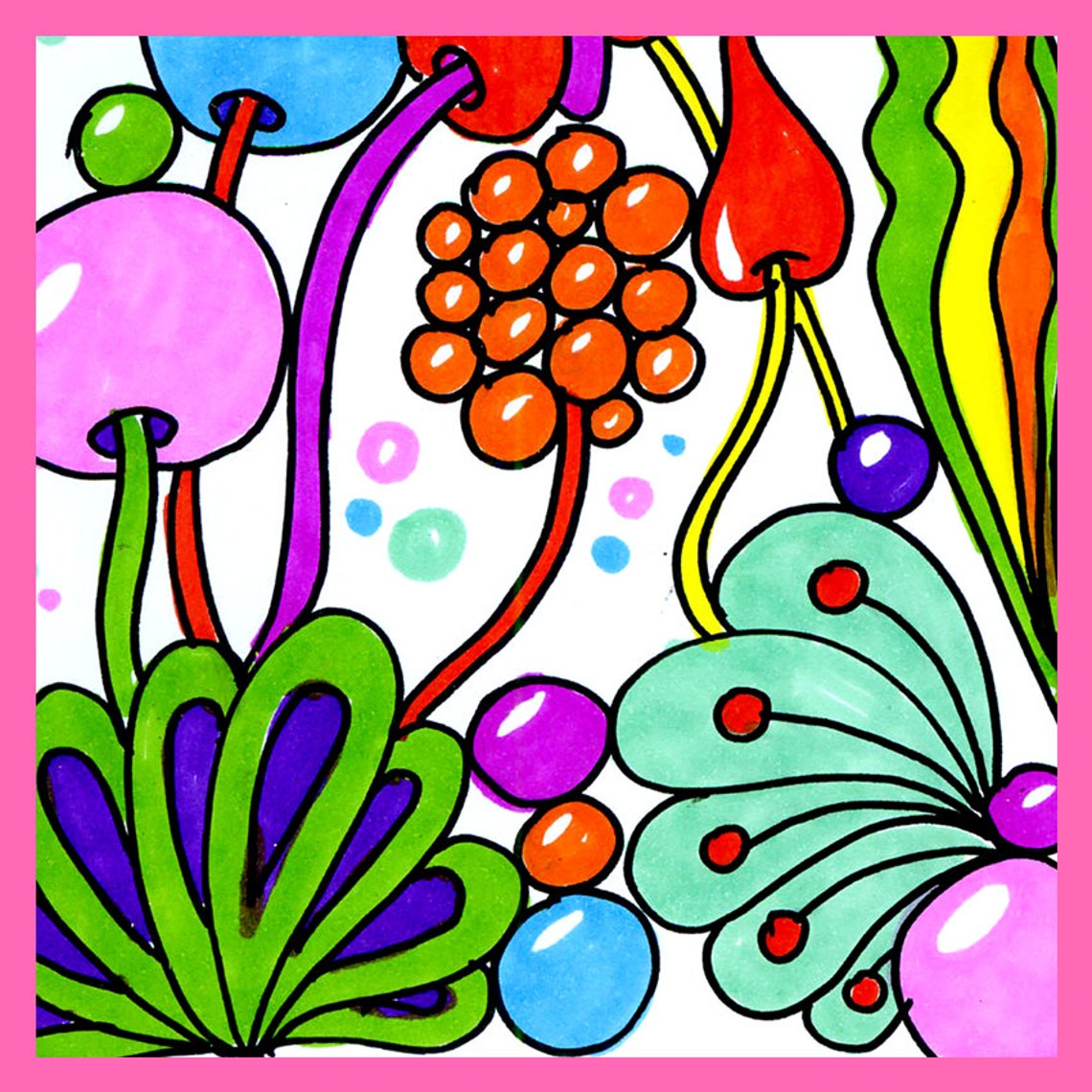 Creative Zentangle Doodle Coloring Page: Stress Reducing Art Therapy ...