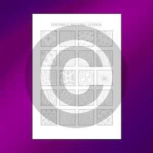 Zentangle Training Sheets for Beginners , Easy Zentangle Patterns ...