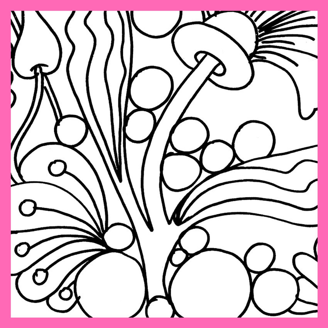 Creative Zentangle Doodle Coloring Page: Stress Reducing Art Therapy ...