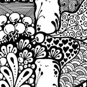 Zentangle Letter R, Zentangle Letters, Alphabet Letter R, Digital ...