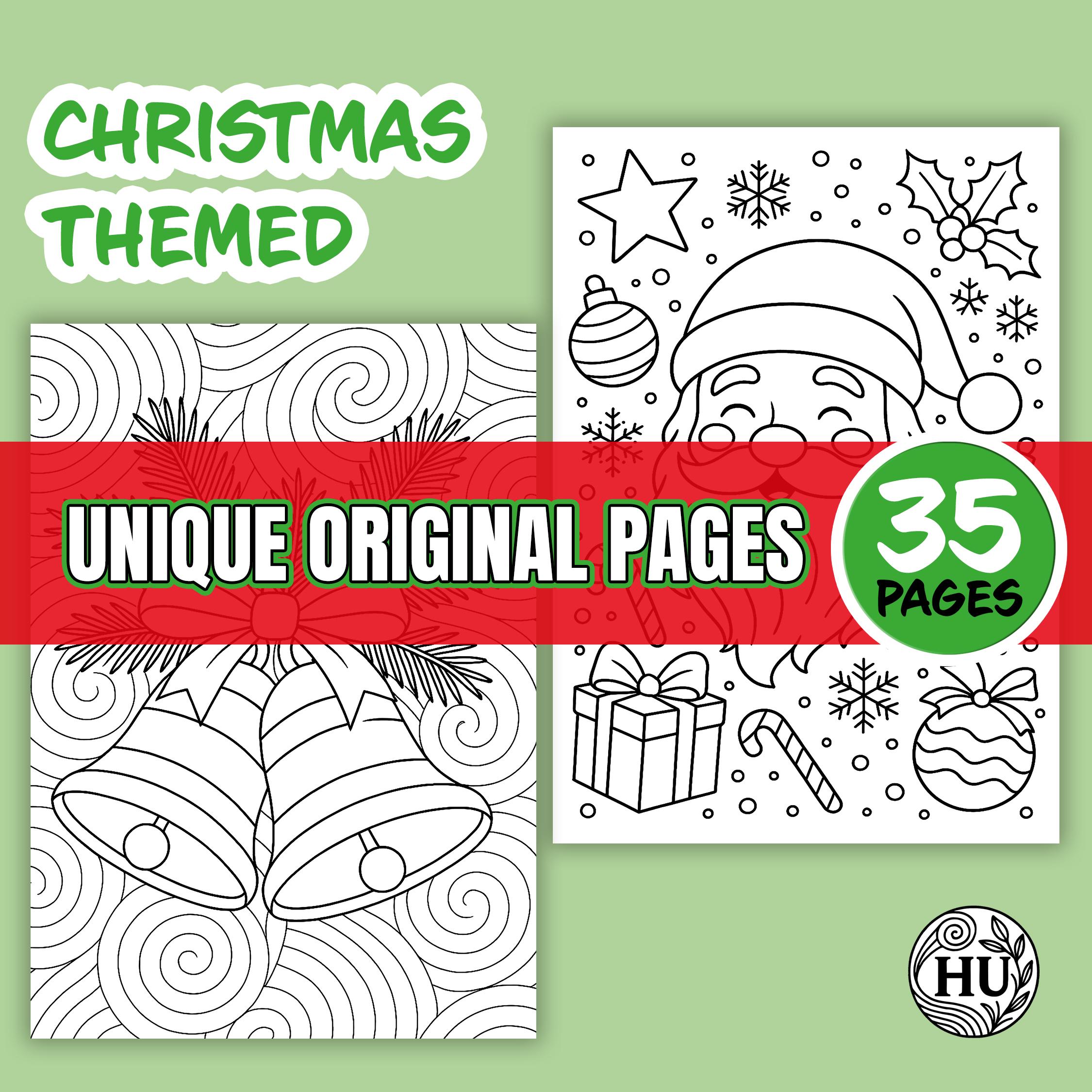 Christmas Zentangle Coloring Pages | 35 Printable Line Art Templates ...