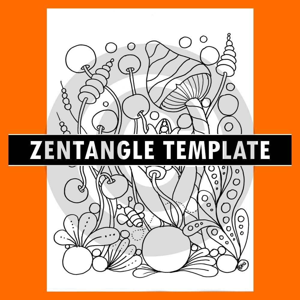 Creative Zentangle Drawing Templates: Original Designs for Adults and ...