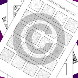 Zentangle Training Sheets for Beginners , Easy Zentangle Patterns ...