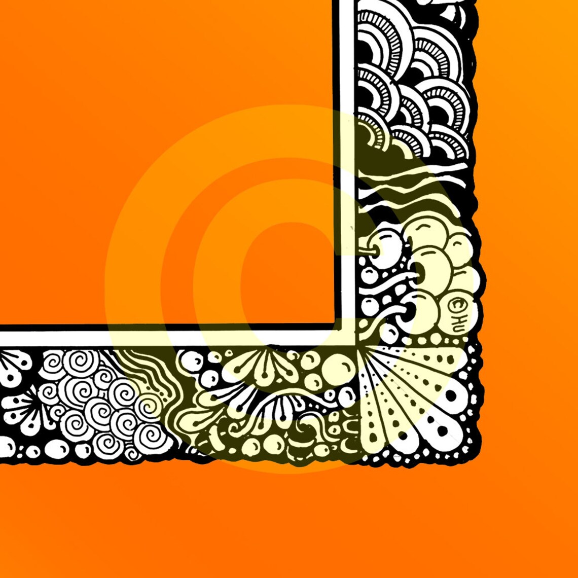 Zentangle Frame Zentangle Picture Frame Zentangle Frame Templates ...