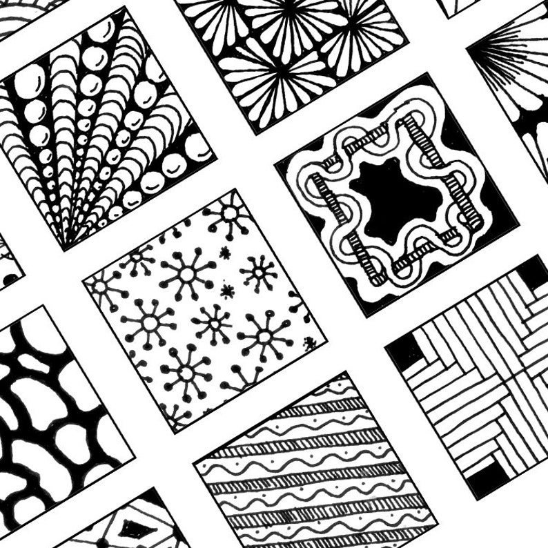 Creative Zentangle Stencil Set , Starter Kit for Zentangle Art - Etsy