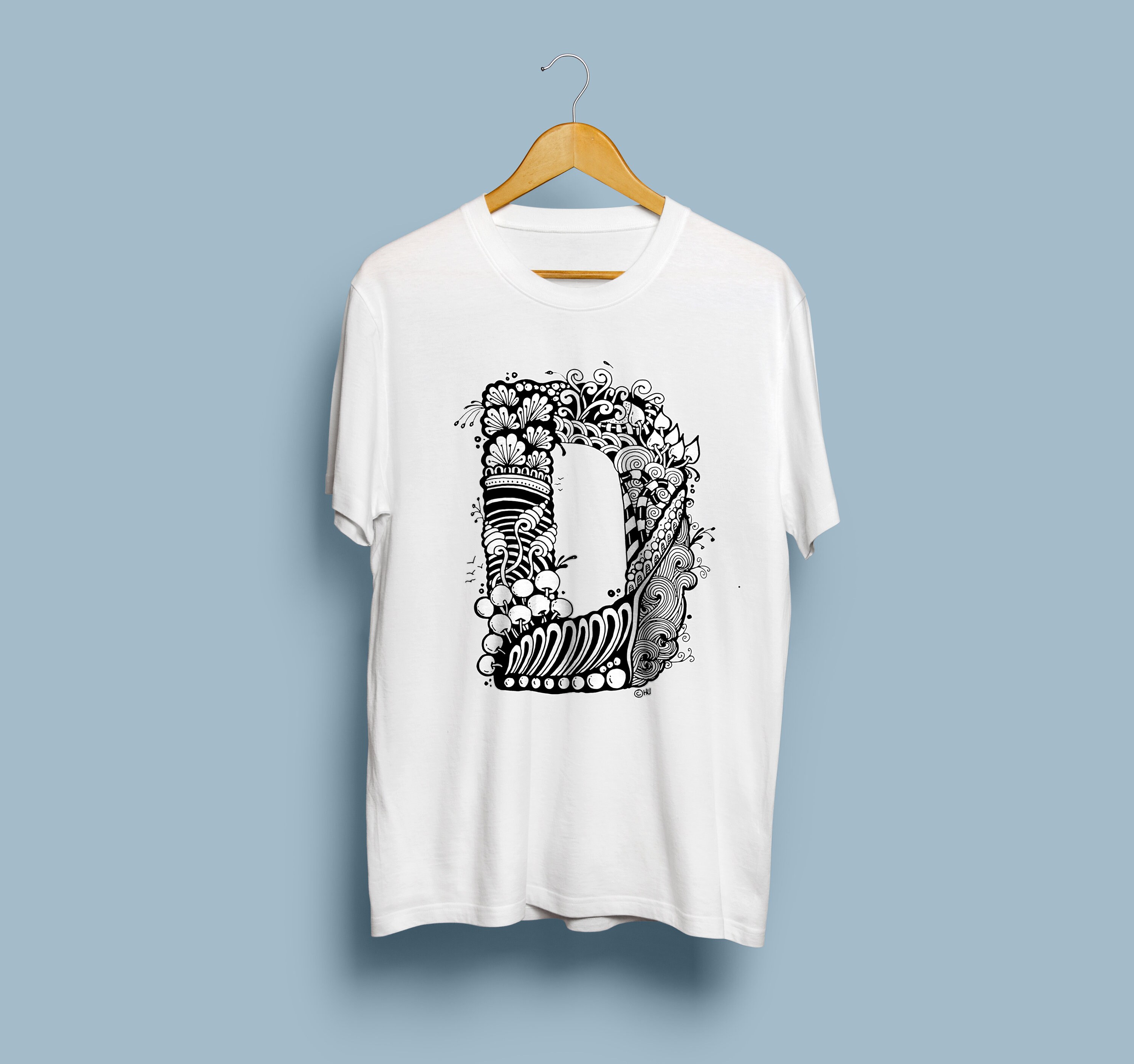 Zentangle Alphabet Letter D , Zentangle Art , Zentangle Letter for ...