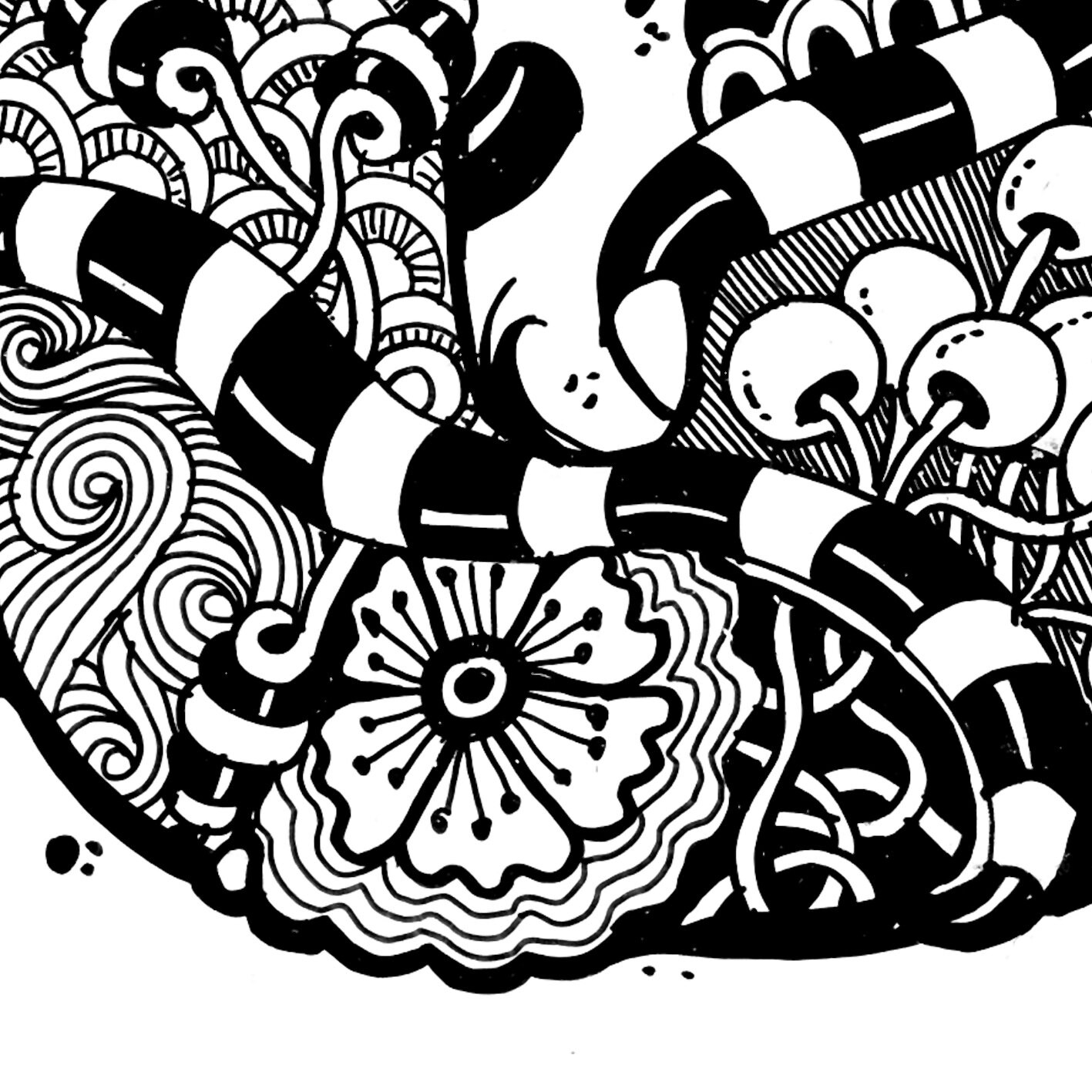 Zentangle Letter J Art: High-resolution Digital Download (JPG, PDF, PNG ...