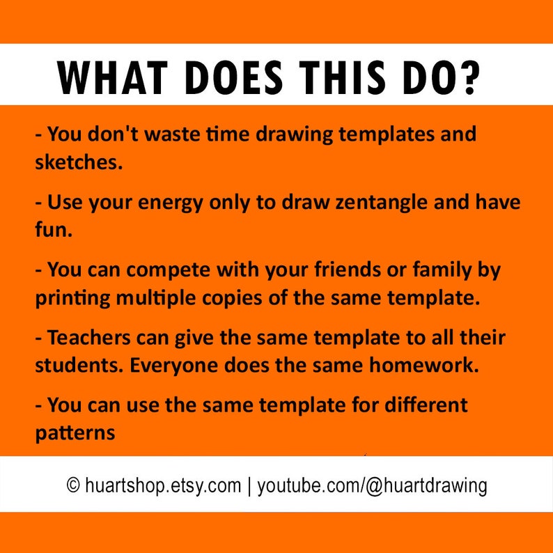 Custom Design A4 Zentangle Templates 6 Templates for Original Zentangle ...