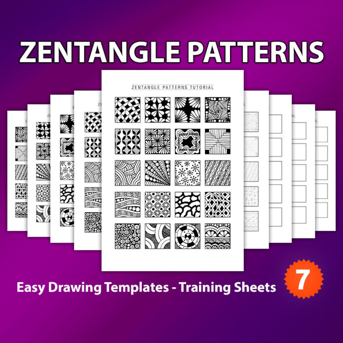 Creative Zentangle Stencil Set , Starter Kit for Zentangle Art - Etsy