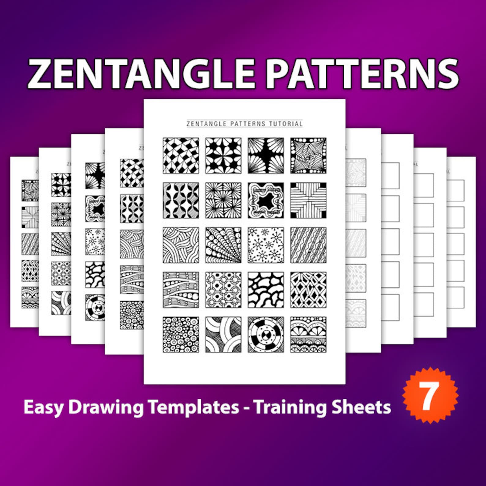 Creative Zentangle Stencil Set , Starter Kit for Zentangle Art - Etsy
