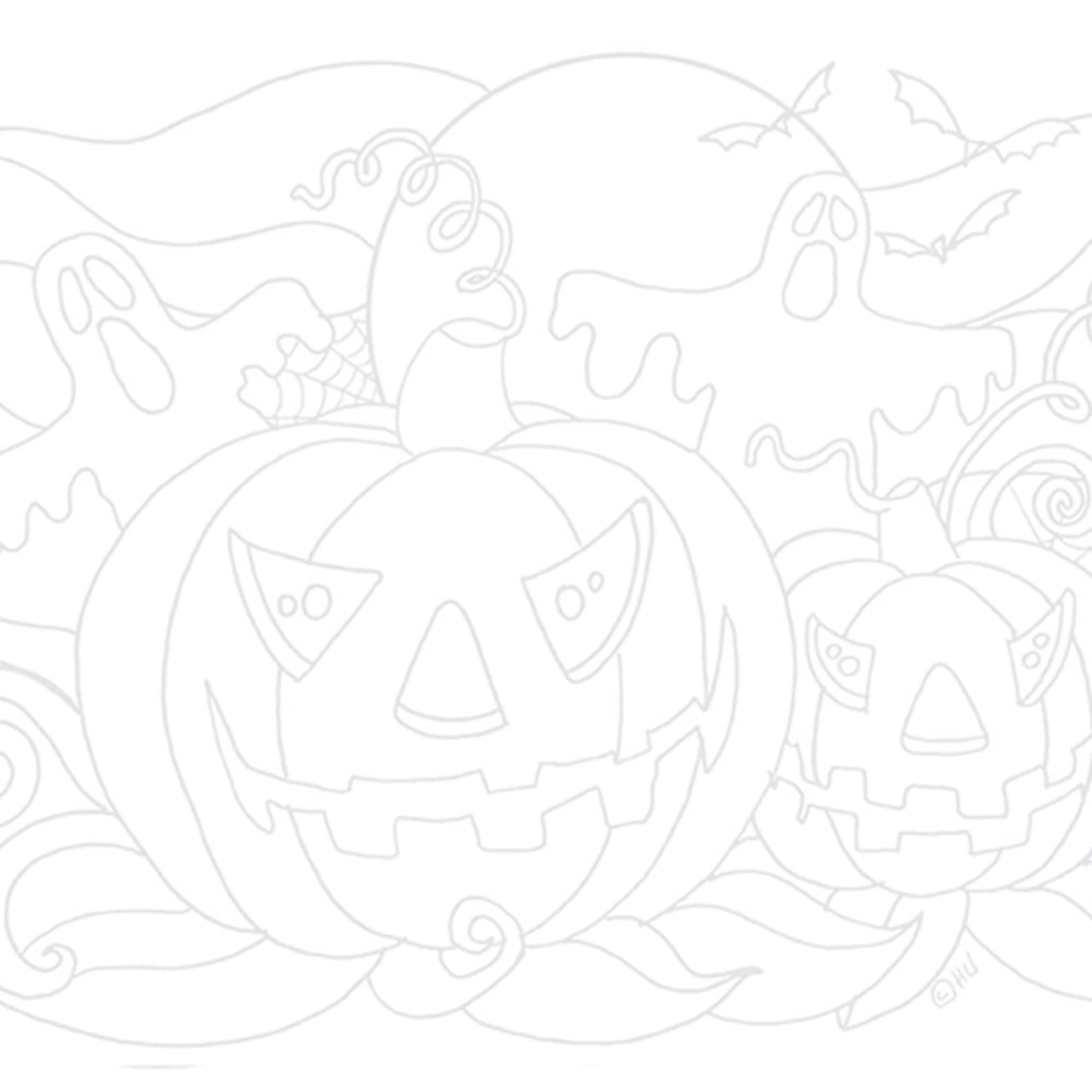 Halloween Zentangle Template: Step-by-step Drawing Tutorial (digital ...