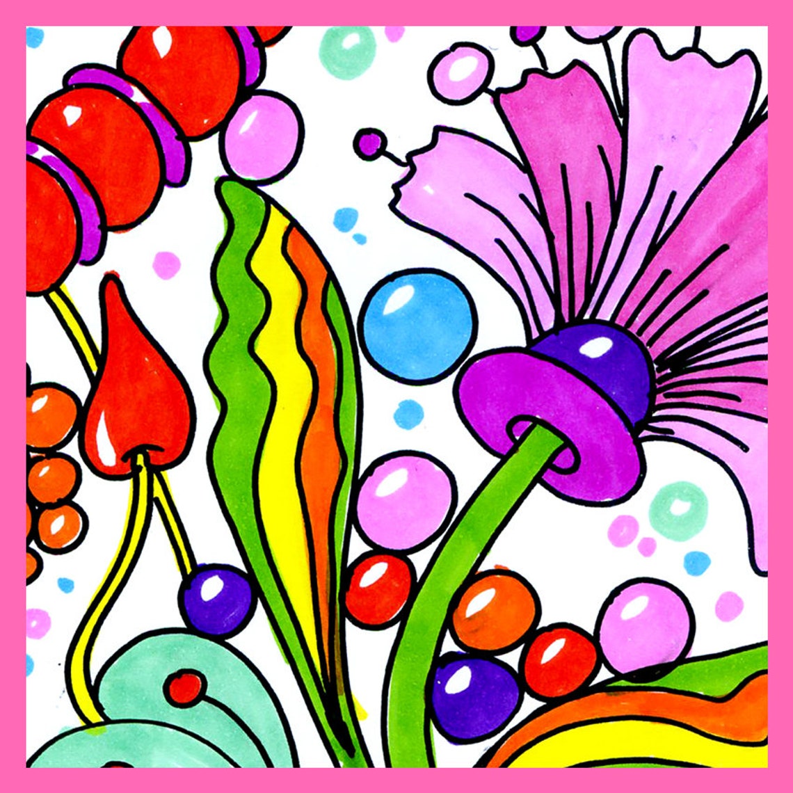 Creative Zentangle Doodle Coloring Page: Stress Reducing Art Therapy ...