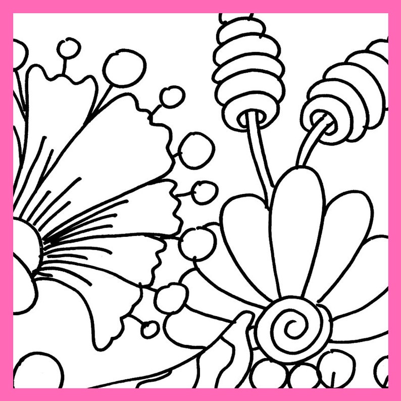 Creative Zentangle Doodle Coloring Page: Stress Reducing Art Therapy ...