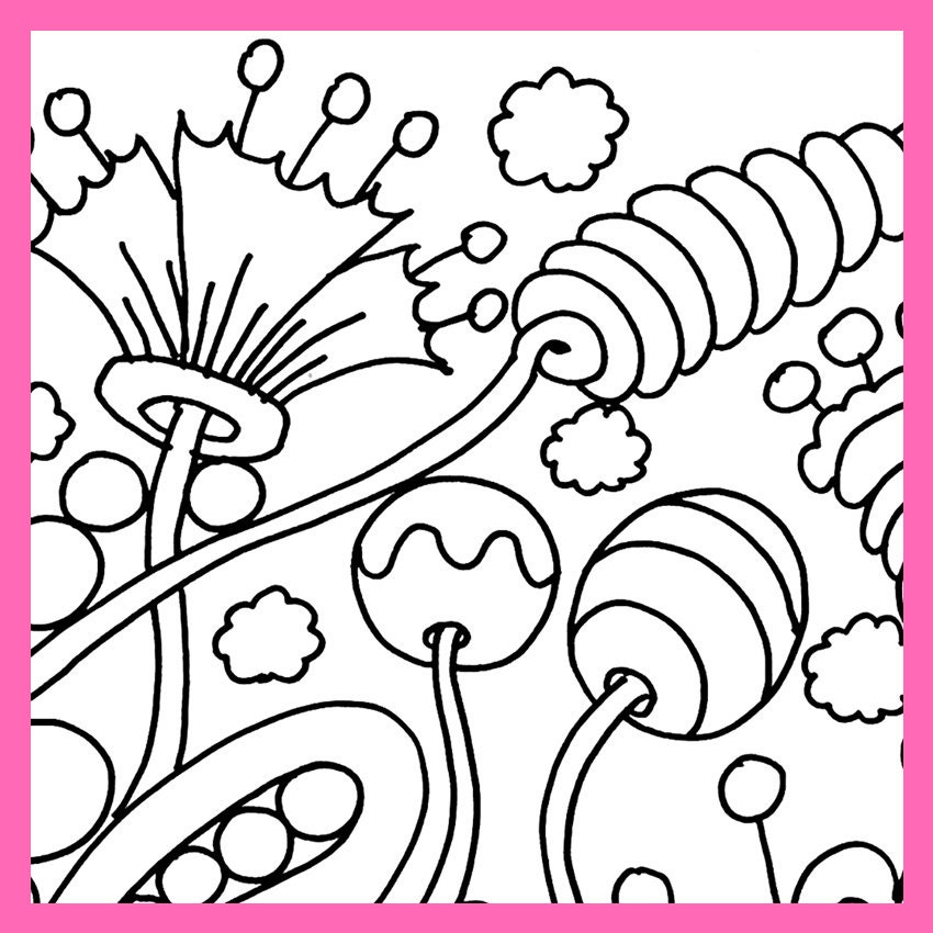 Flower Garden Zentangle Coloring Page - for Adults and Kids - Adult ...
