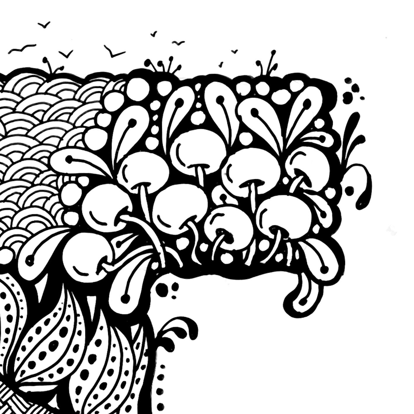 Zentangle Letter T, Zentangle Letters, Alphabet Letter T, Digital ...