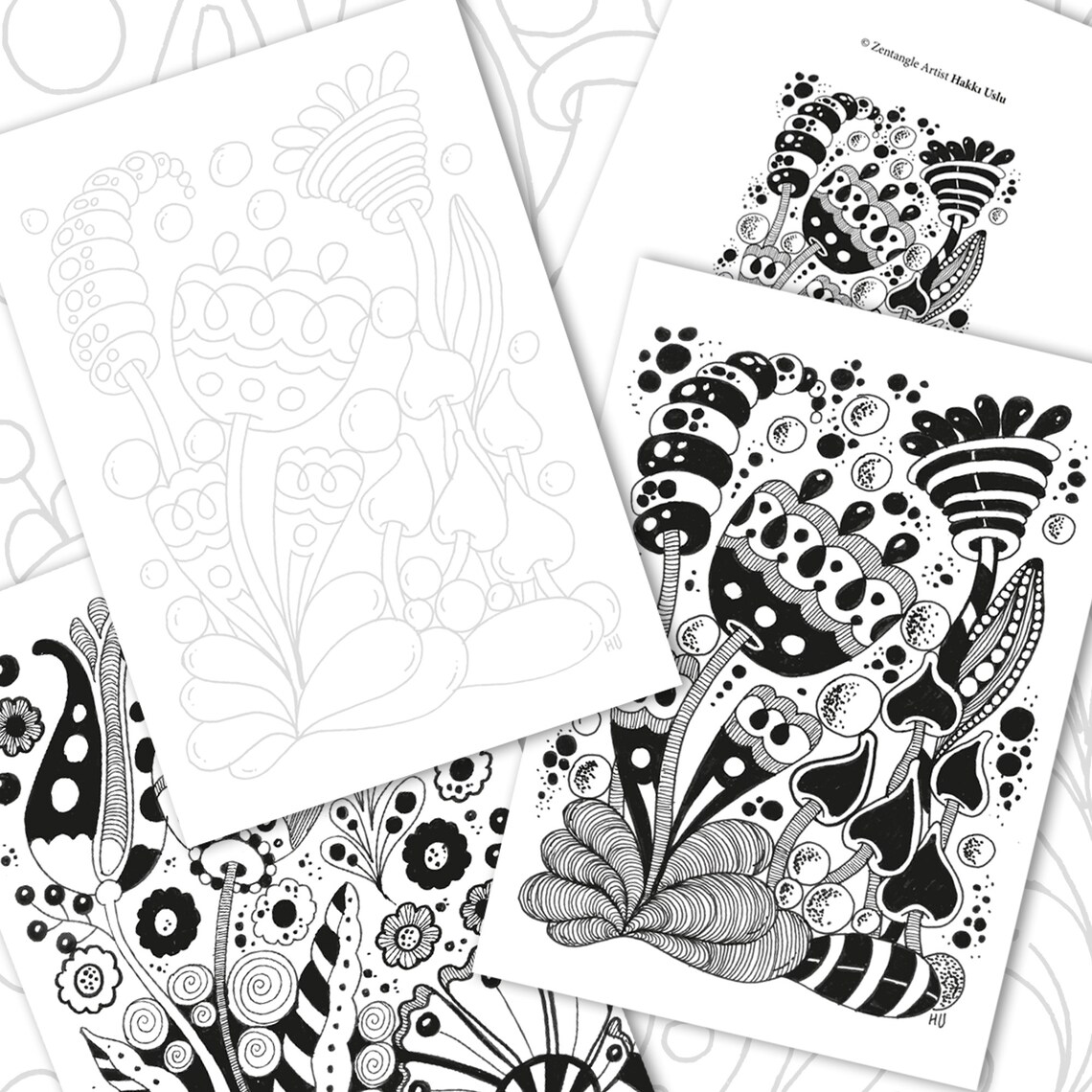 Zentangle Book , Zentangle Patterns Books , Zen Tangle E-book - Etsy