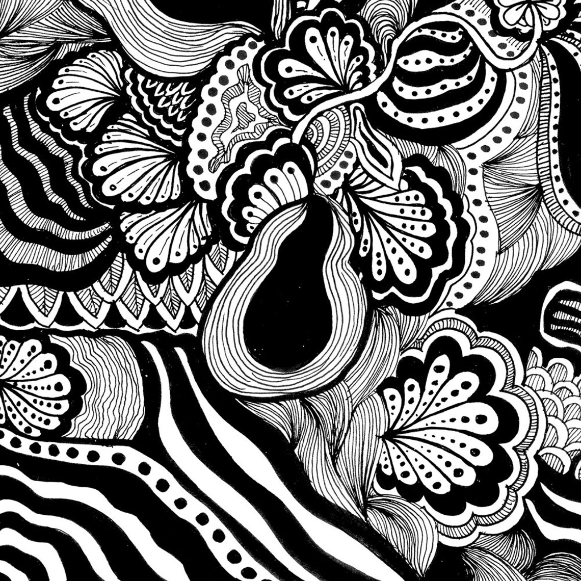 Handcrafted Zentangle Wall Art: Unique Geometric Poster 2023 Collection ...