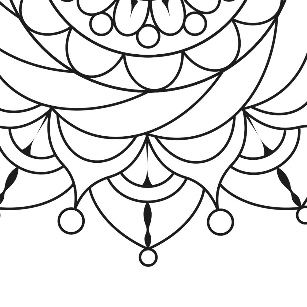 Calming Mandala Pattern: Zen Coloring Page to Discover Spiritual Peace ...