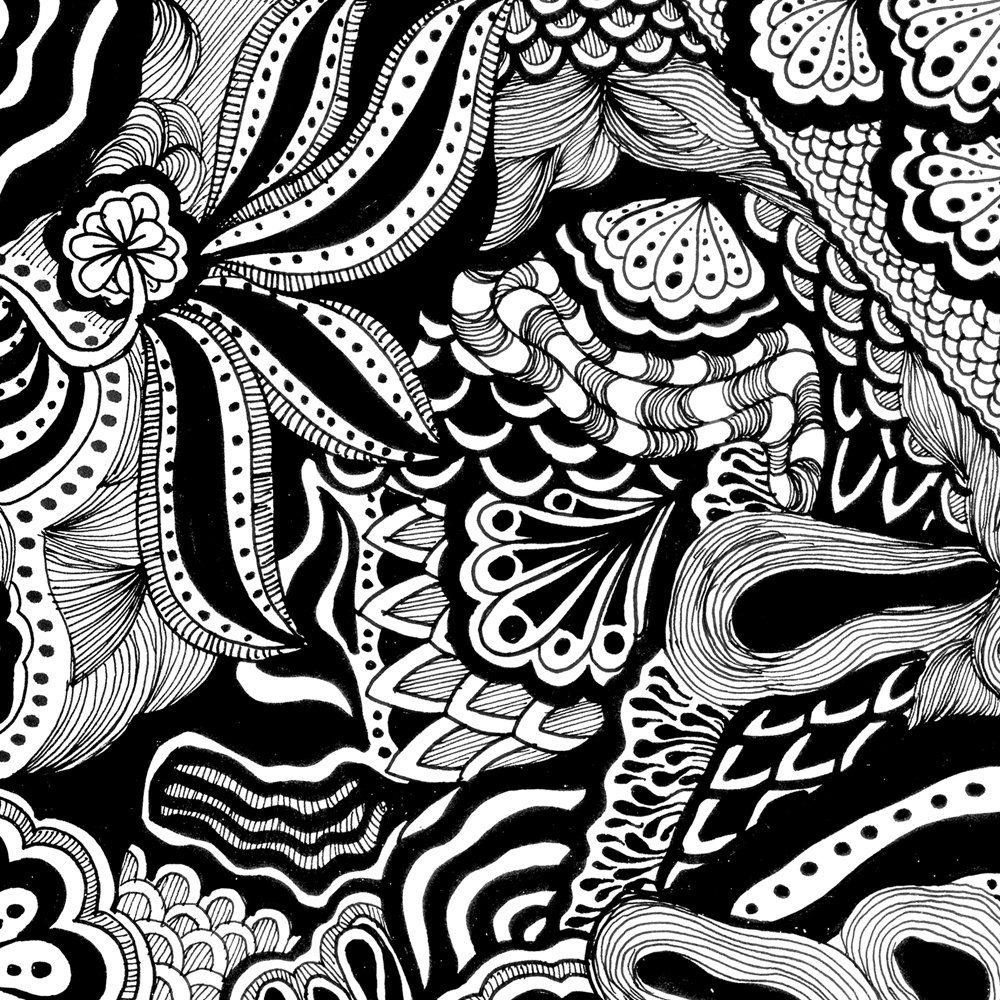 Handcrafted Zentangle Wall Art: Unique Geometric Poster 2023 Collection ...