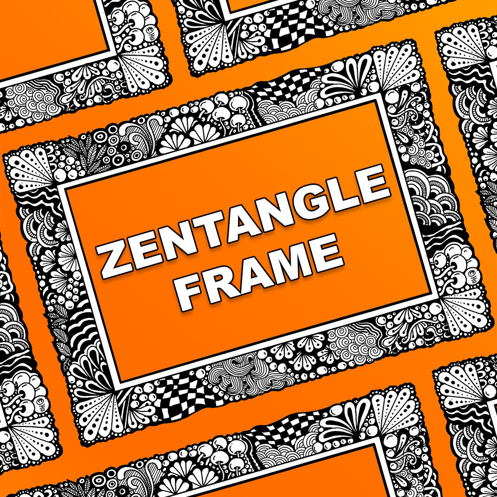 Zentangle Frame Zentangle Picture Frame Zentangle Frame Templates ...